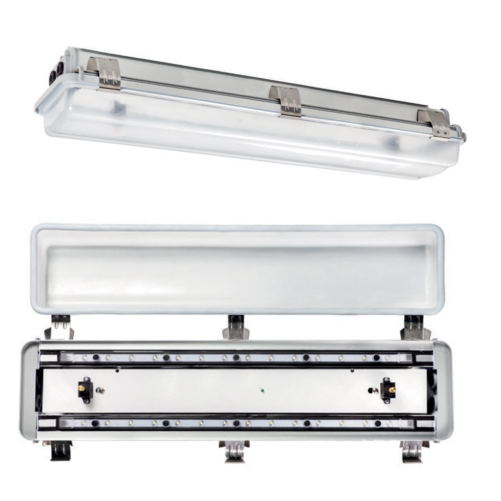 Explosion Proof Linear LED Emergency Light Fixture | Marine Safety ...